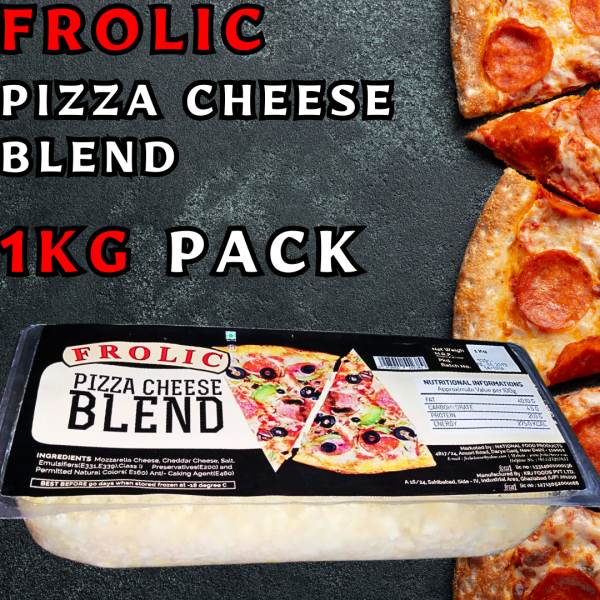 FROLIC Pizza Cheese Blend – Crispy Crumb Coating, 200gm/1 kg Pouch – Al ...